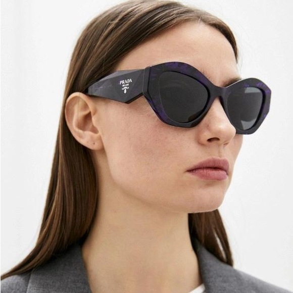 Prada | Accessories | New Prada Pr7ys 05v5s0 Womens Sunglasses Prada Spr07y Blue Eyewear Pr 07ys ...